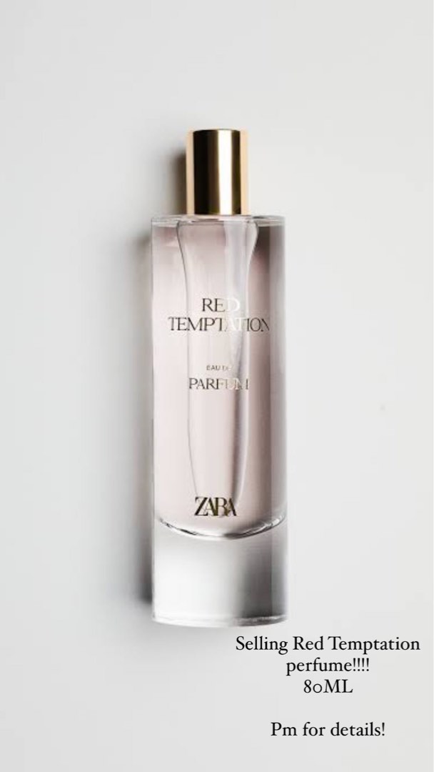Zara Red Temptation 80ML, Beauty & Personal Care, Fragrance & Deodorants on Carousell