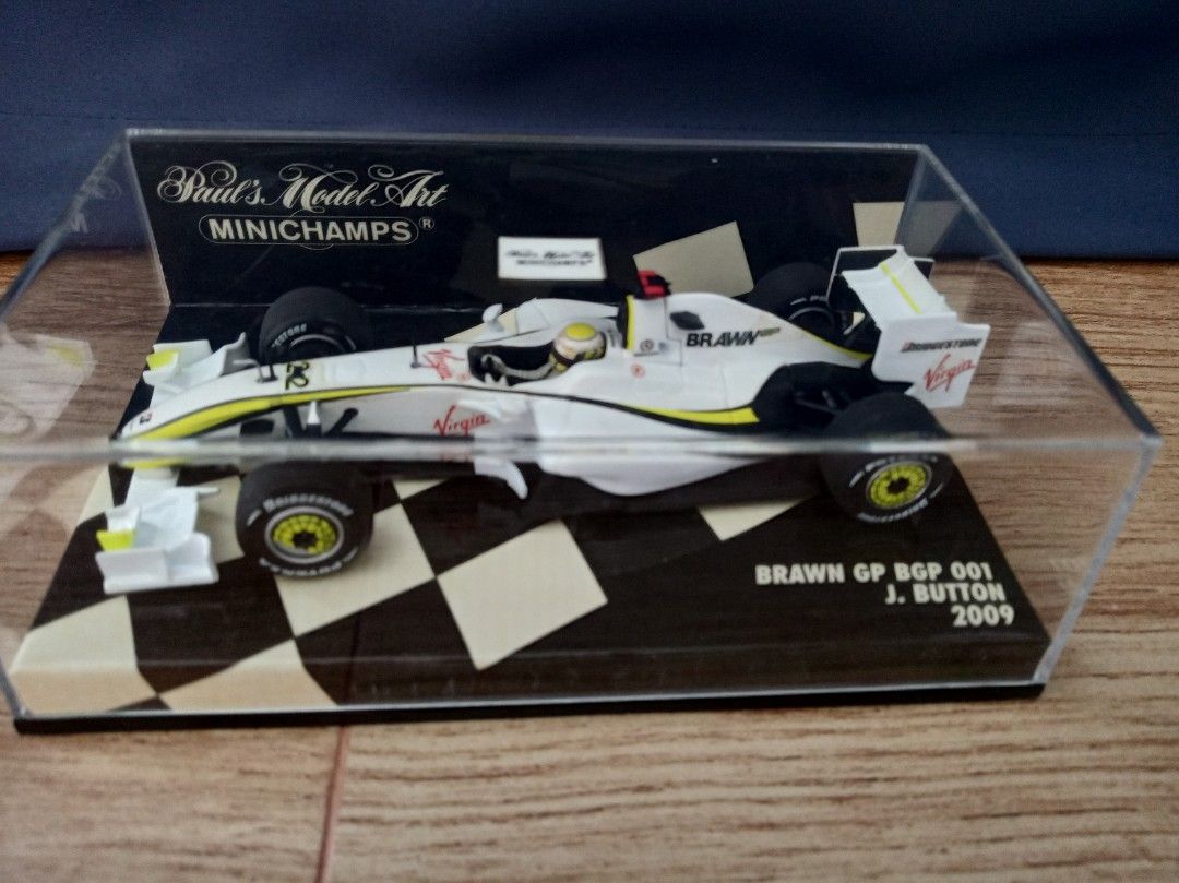 1:43 Minichamps Jenson Button Brawn GP 2009, Hobbies & Toys ...