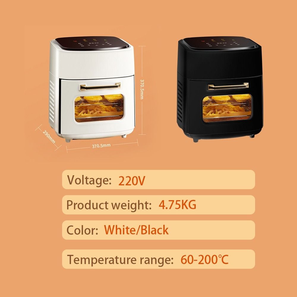 15L Multifunctional Fast Air Fryer 2-in-1 Automatic Touch Screen Oil ...