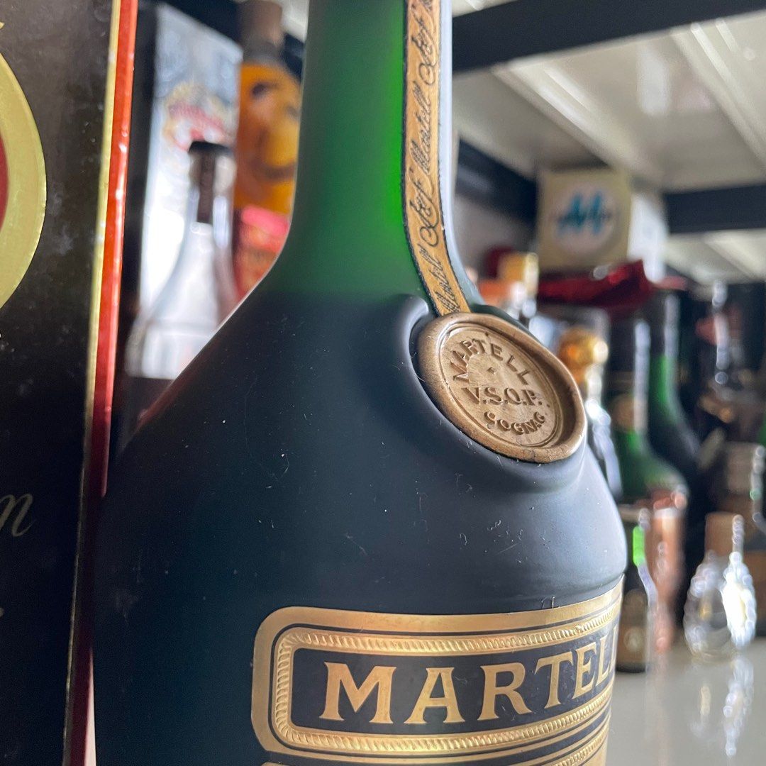 1L Martell VSOP Cognac Green medallion 1980s sign leader 1000ml, Food ...