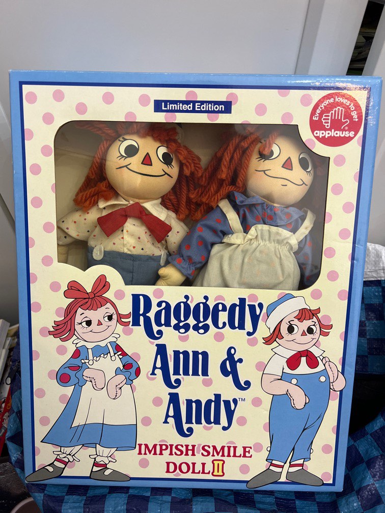 2003出品 applause limited edition Raggedy Ann & Andy on Carousell