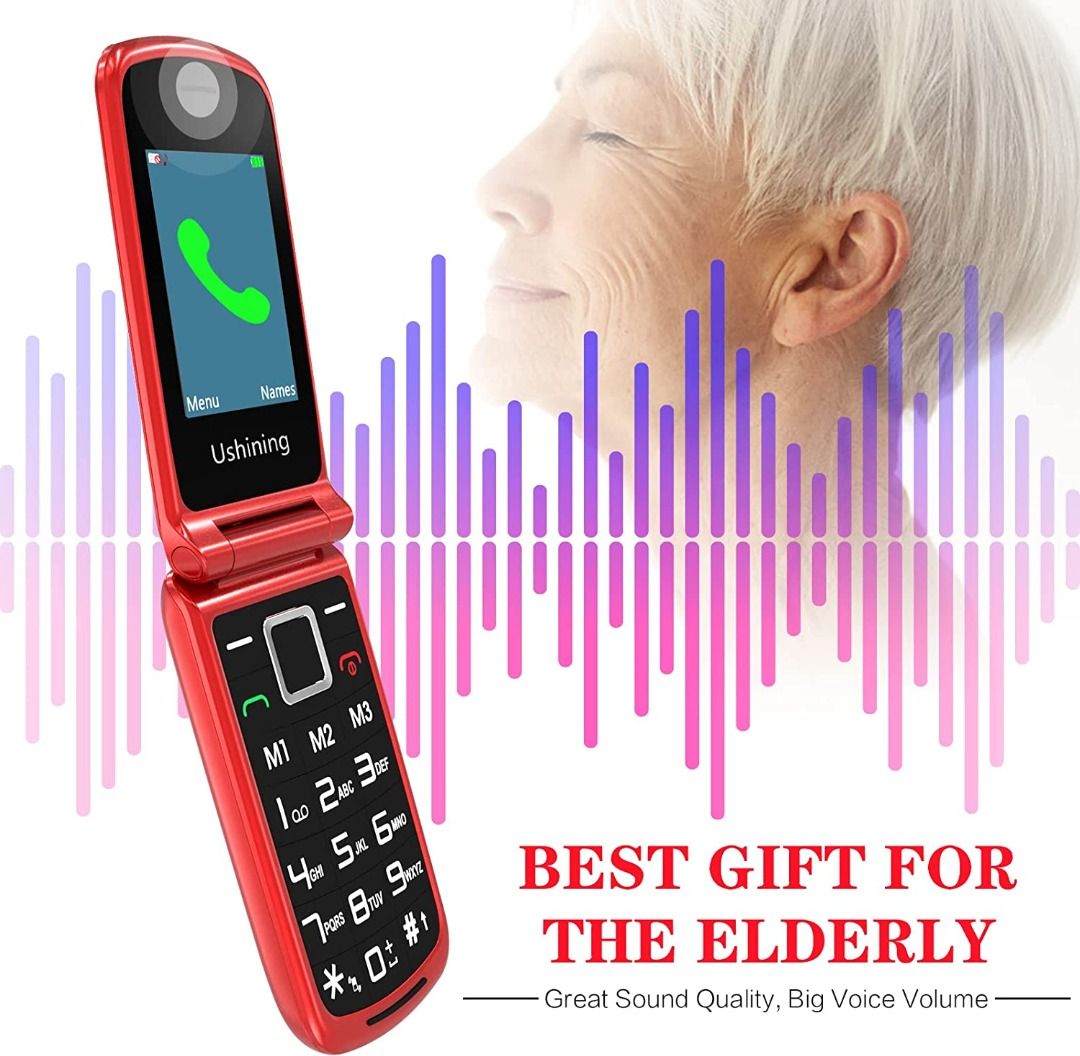 [3680] Ushining GSM Mobile Phone Unlocked Senior Mobile Phone with ...