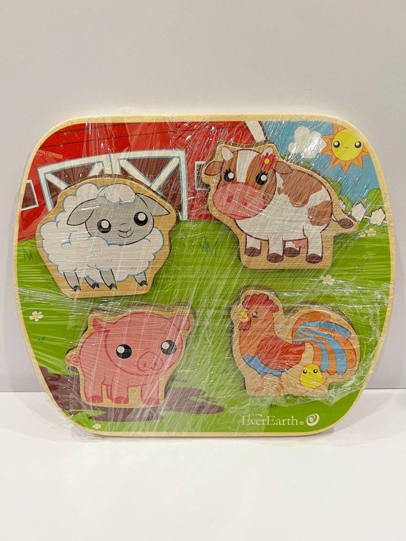 3d wooden puzzle farm, Hobbies & Toys, Toys & Games on Carousell