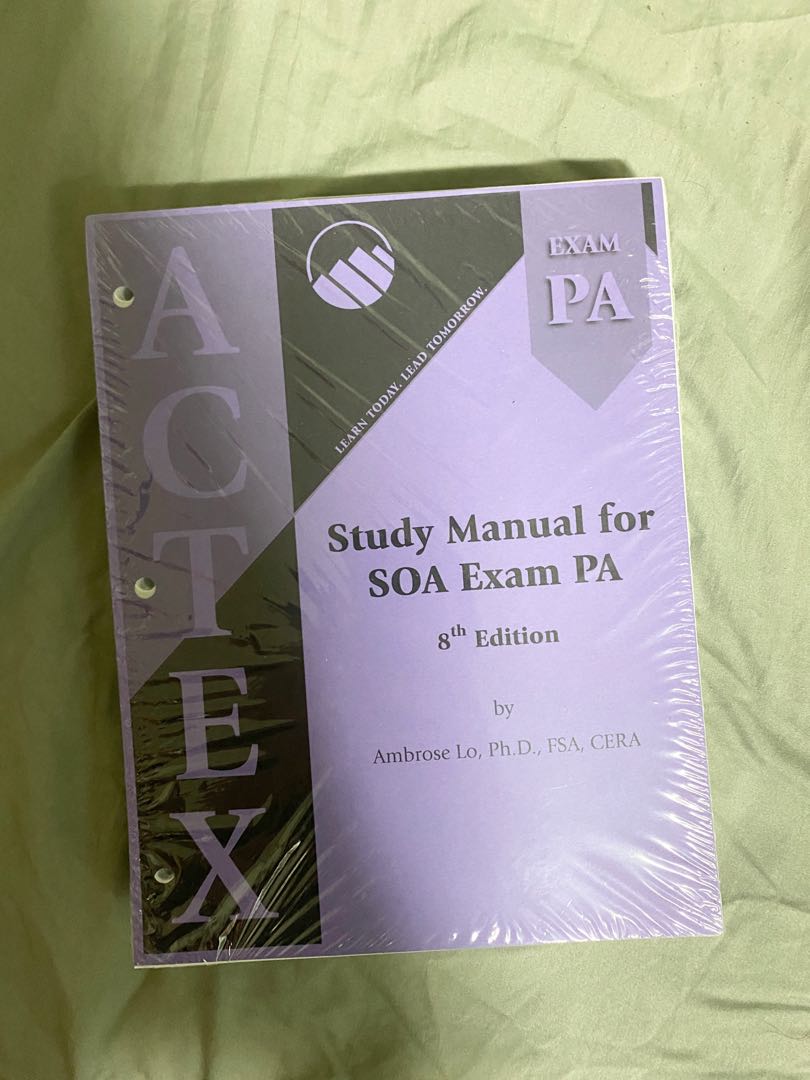 ACTEX Study Manual for SOA Exam PA 2023, Hobbies & Toys, Books ...