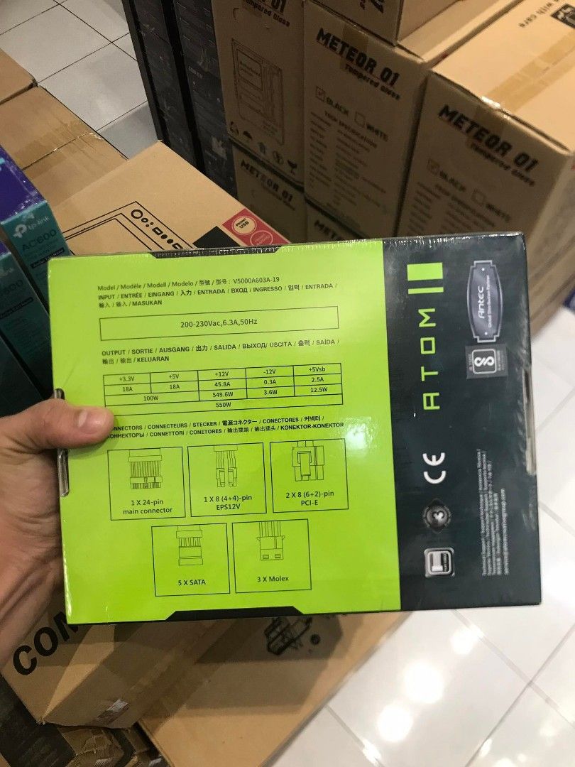 Antec 550W Atom B550 Power Supply PSU 80+ Bronze, Computers & Tech ...