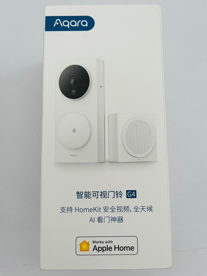 現貨Aqara G4智能可視門鈴 支援Homekit 安全視頻 雙向語音 人臉識別 陸版, 電視及其他電器 , 其他家庭電器在旋轉拍賣