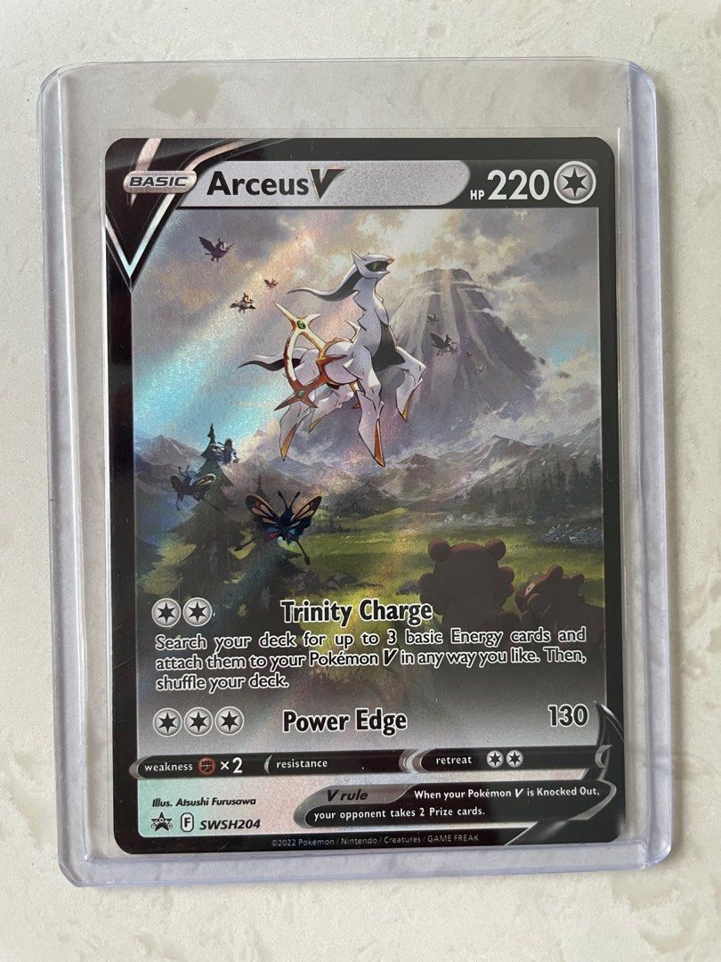 Arceus V SWSH204 Black Star Promo - Pokemon TCG, Hobbies & Toys, Toys ...