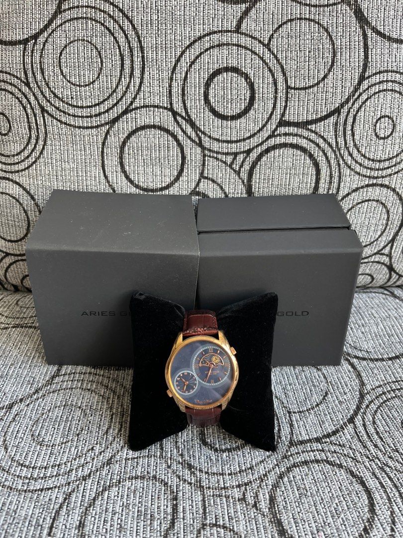 Aries Gold Watch, Men's Fashion, Watches & Accessories, Watches on ...