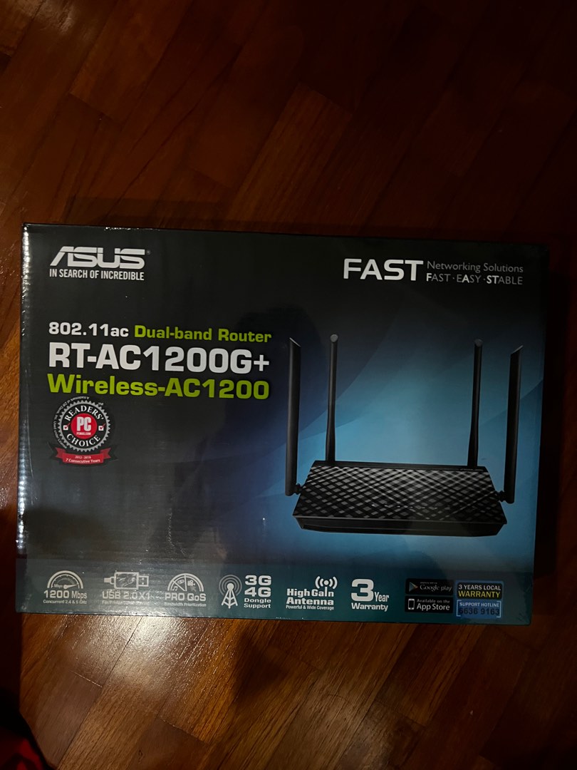 ASUS RT-AC1200G+ Router, Computers & Tech, Parts & Accessories ...