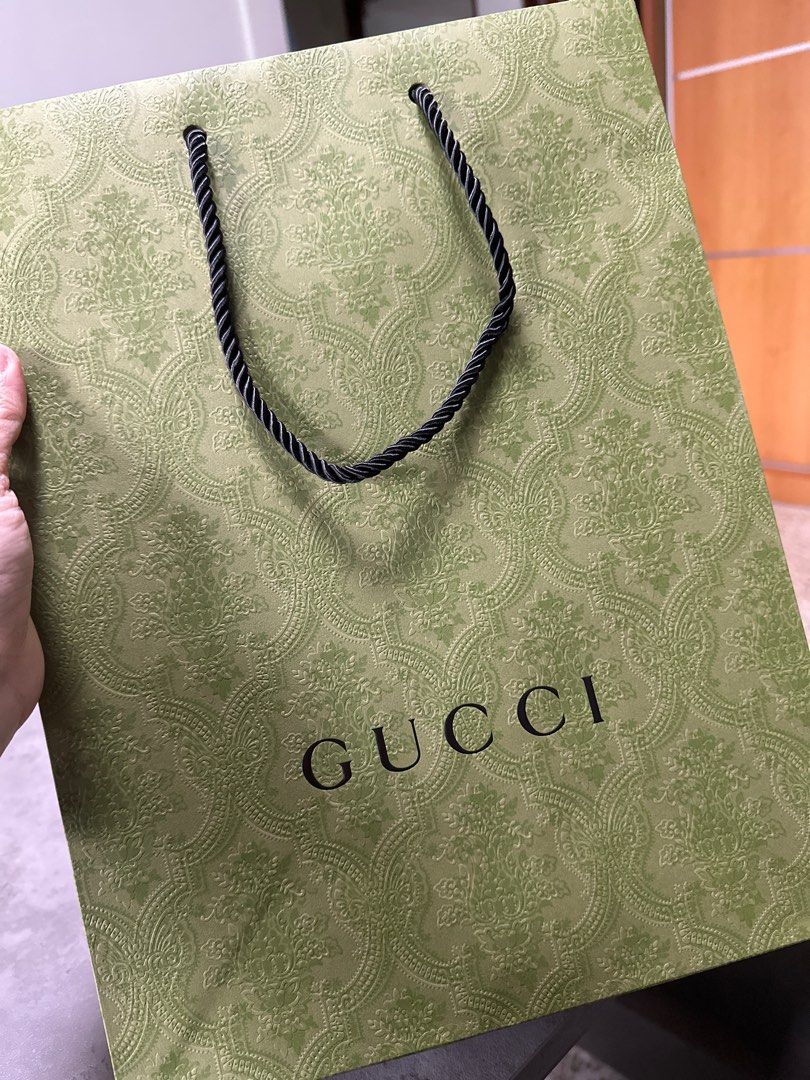 Authentic Gucci Paper Bag, Luxury, Accessories on Carousell