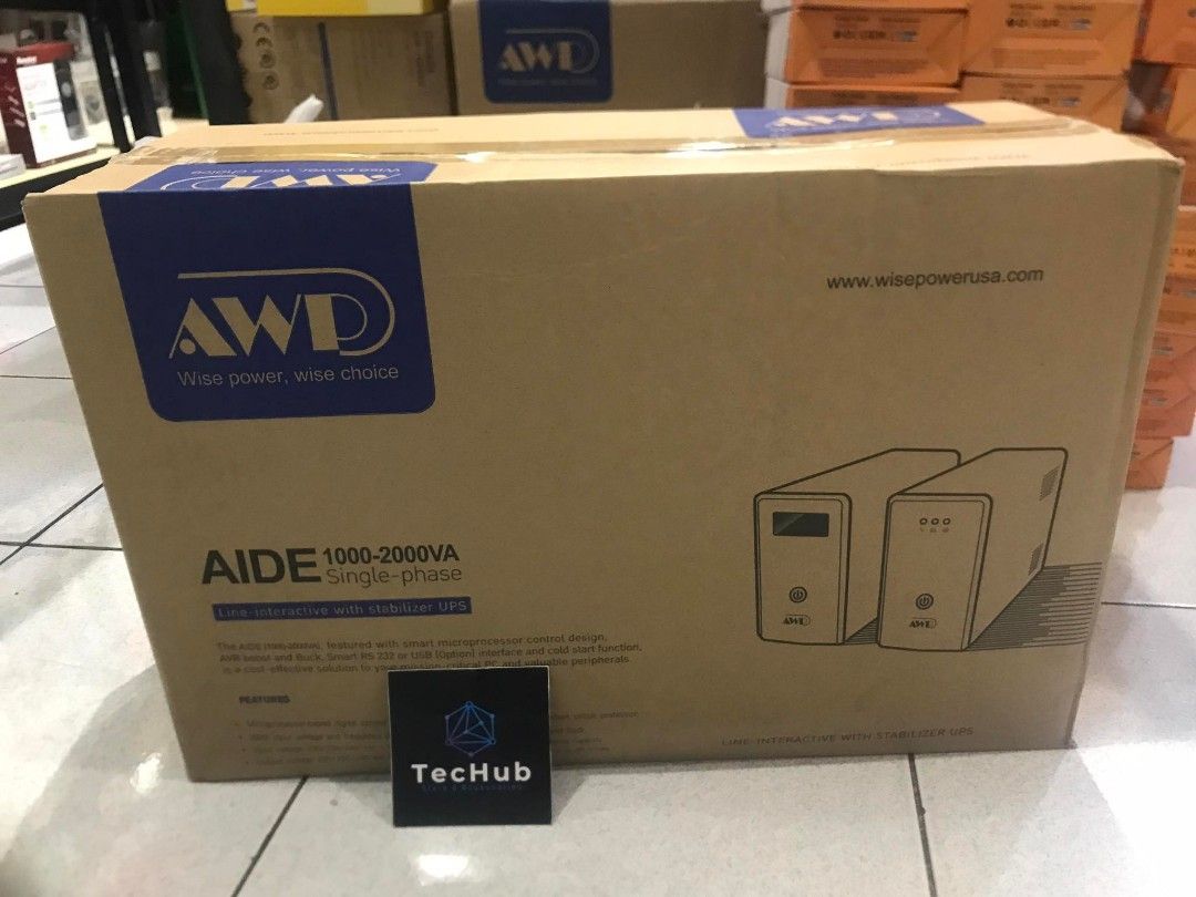 AWP AID2000 2k/VA UPS 2000VA/1200W Computer Server Stand-alone UPS ...