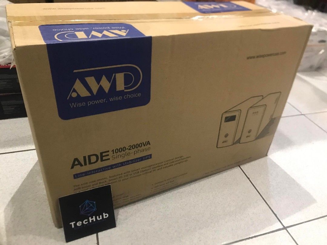 AWP AID2000 2k/VA UPS 2000VA/1200W Computer Server Stand-alone UPS ...