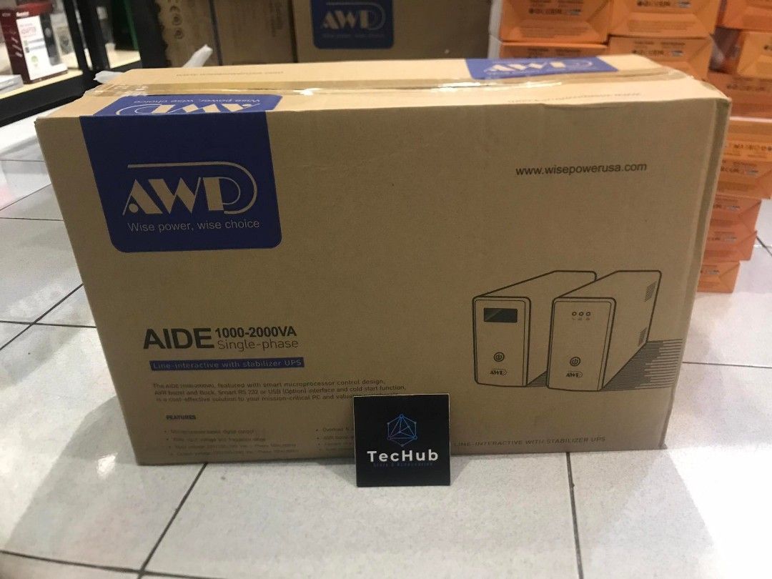 AWP AID2000 2k/VA UPS 2000VA/1200W Computer Server Stand-alone UPS ...