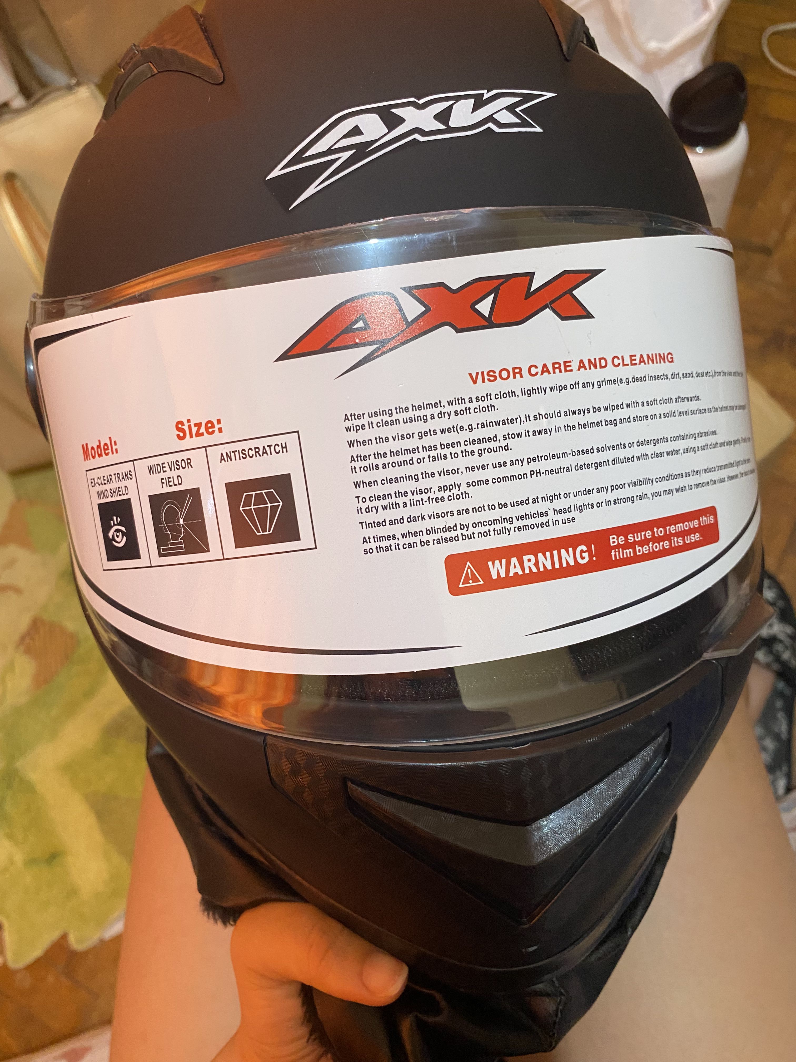AXK Full-face Motorcycle Helmet, Motorbikes, Motorbike Parts ...