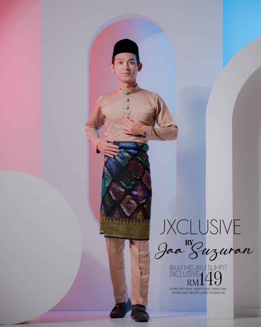 Baju melayu jxclusive (saiz xs,s,m,l,xl), Men's Fashion, Muslim Wear ...