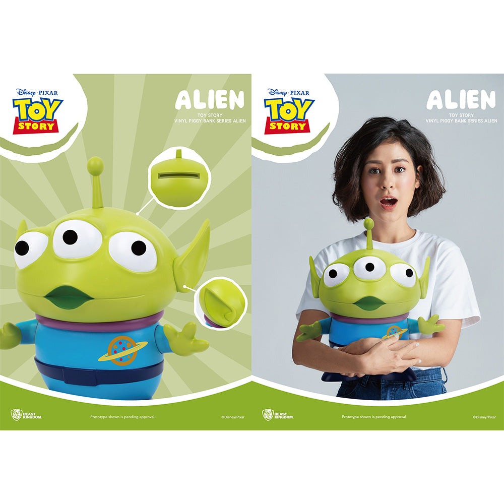 Beast Kingdom Large Vinyl Piggy Bank: TOY STORY ALIEN (Coin Bank ...