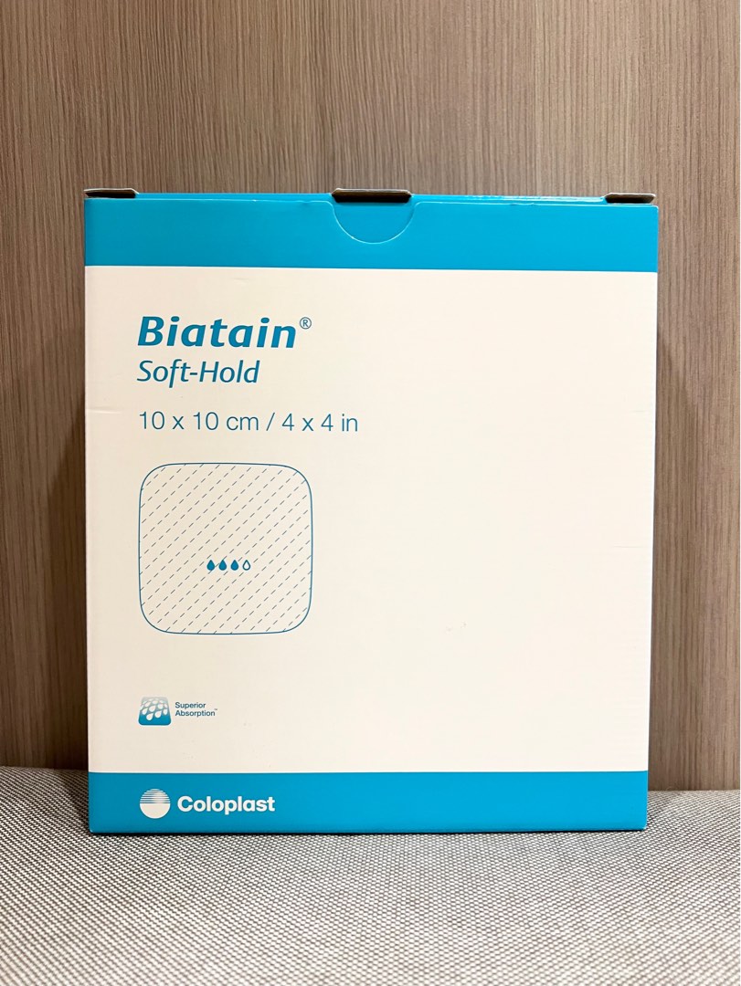 Biatain Soft-Hold Foam Dressing (10x10cm), Health & Nutrition, Medical ...