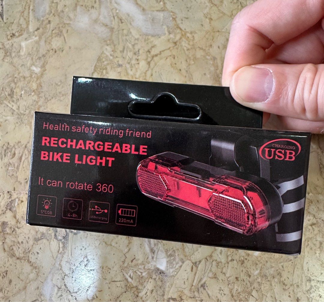 bicycle rear red light, Sports Equipment, Bicycles & Parts, Parts ...