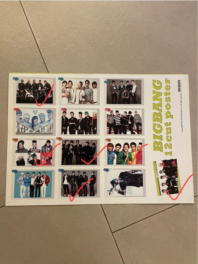 BIGBANG Poster 海報 X5 + GD單獨海報 X4, 興趣及遊戲, 收藏品及紀念品, 韓流 - Carousell