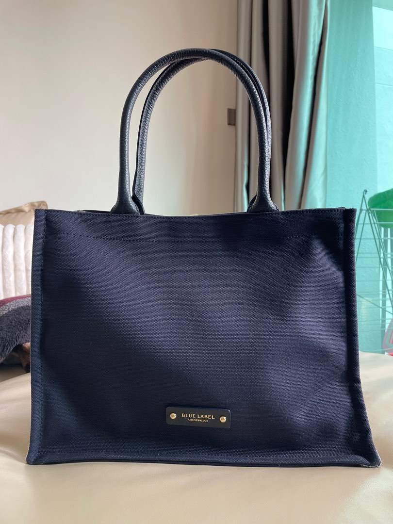 Blue label crestbridge tote bag, Women's Fashion, Bags & Wallets ...