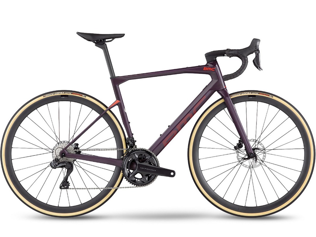 BMC Roadmachine 01 Three Ultegra Di2 carbon race bike road bike prp/red ...