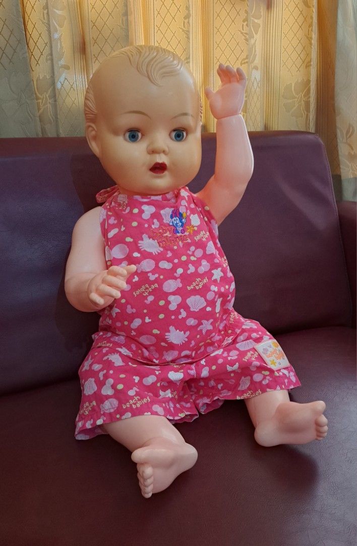 Boneka bayi besar Antik nan cantik. LARGE 1960's VINTAGE OK KADER DOLL ...