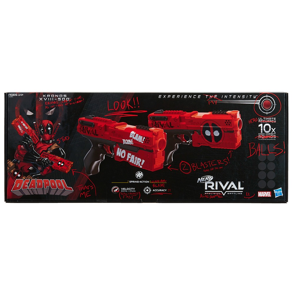 Brand New NERF / Hasbro - Rival Deadpool Kronos XVIII-500 Blasters (2 ...