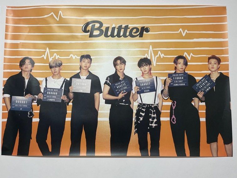 BTS Butter poster, Hobbies & Toys, Memorabilia & Collectibles, K-Wave ...