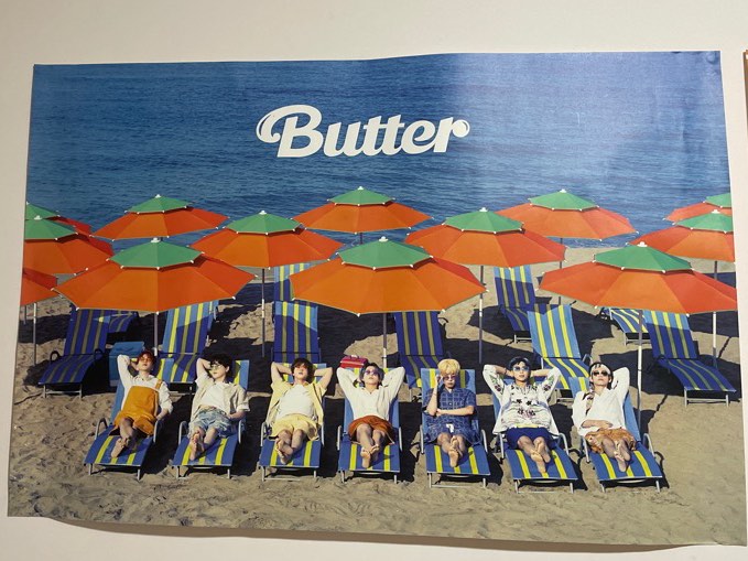 BTS butter poster, Hobbies & Toys, Memorabilia & Collectibles, K-Wave ...
