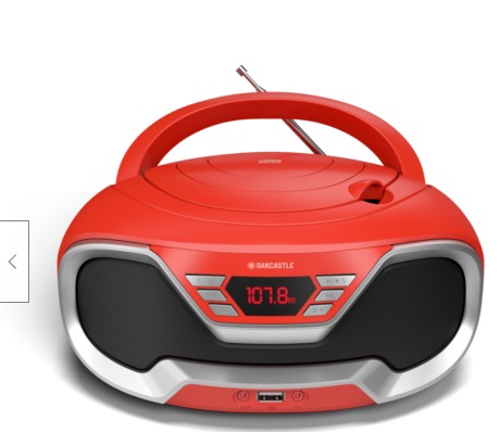[C1677] Oakcastle CD200 Portable CD Player Boombox - Bluetooth FM Radio ...