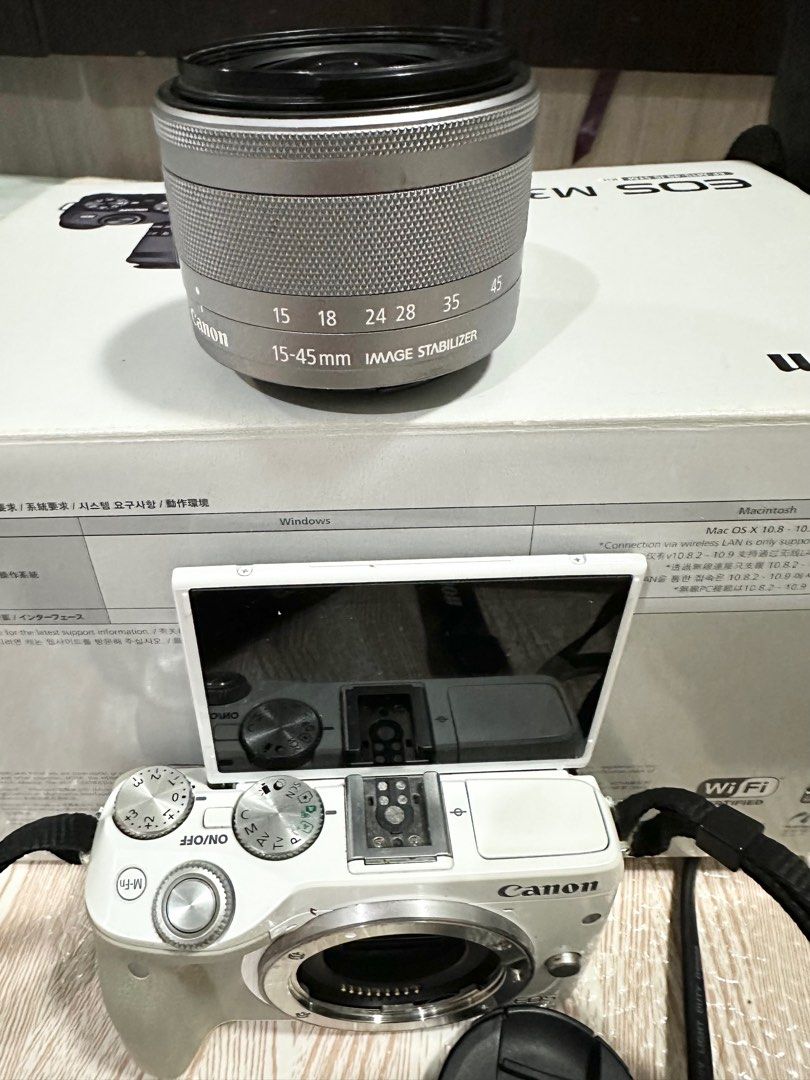 Canon EOS M3 Mirrorless Digital Camera White, Photography, Cameras on ...