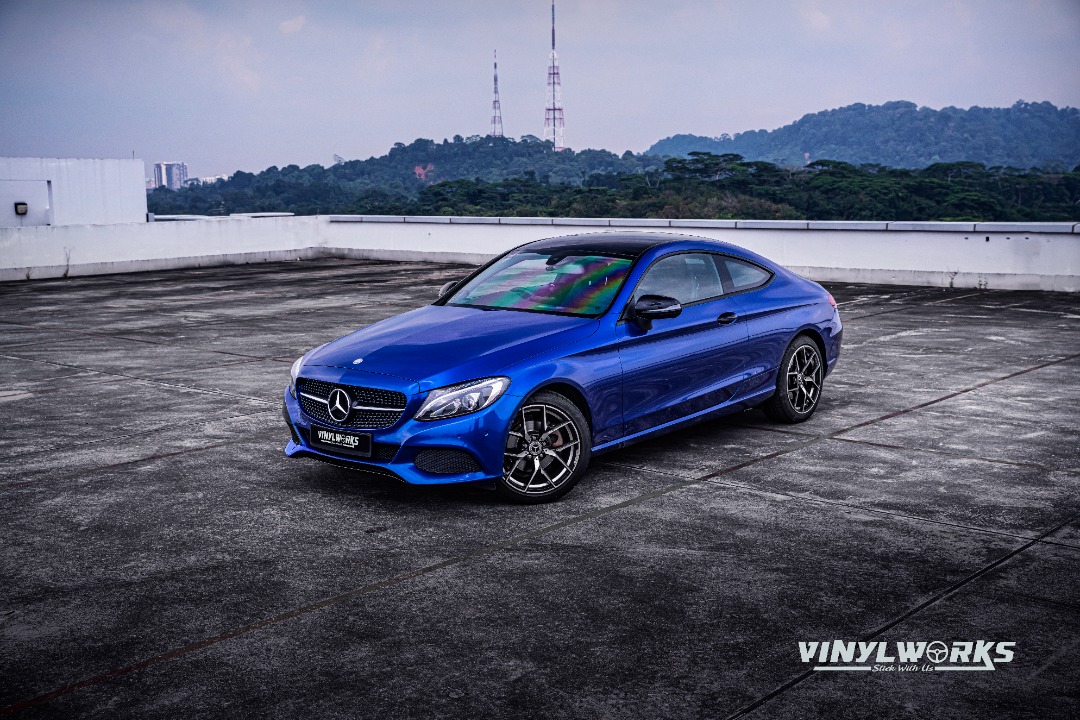 Car Wrap - Mercedes-Benz C-Class Coupe Full Car Exterior Wrap (Liquid ...
