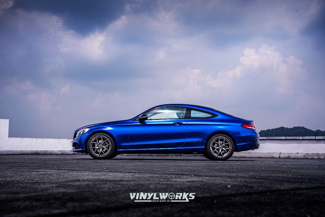 Car Wrap - Mercedes-Benz C-Class Coupe Full Car Exterior Wrap (Liquid ...