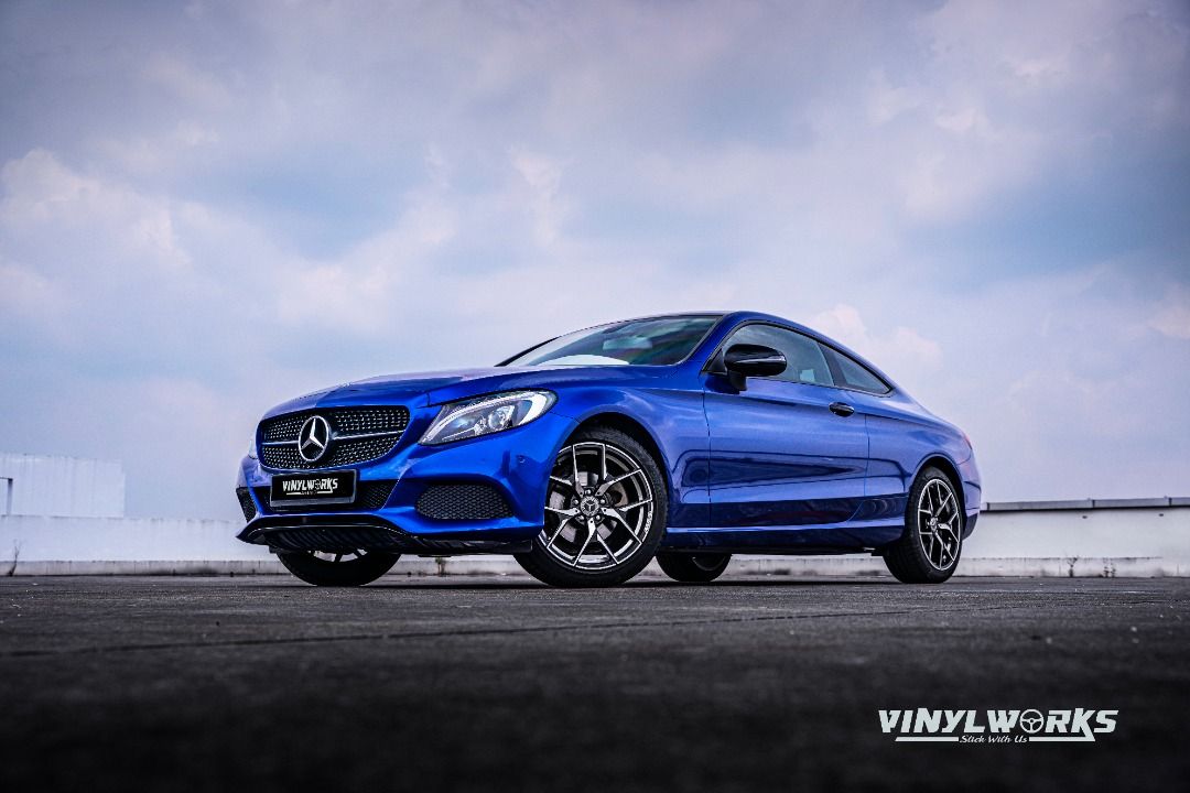 Car Wrap - Mercedes-Benz C-Class Coupe Full Car Exterior Wrap (Liquid ...