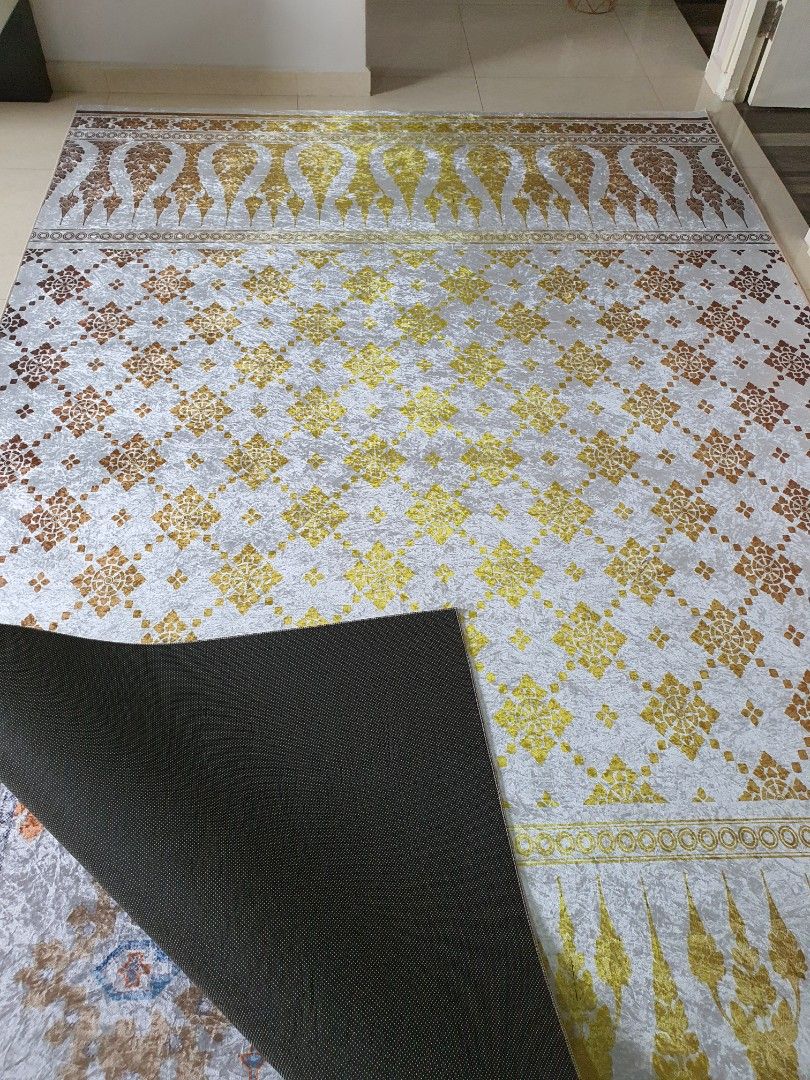 Carpet - White Songket design - Free delivery, Furniture & Home Living ...