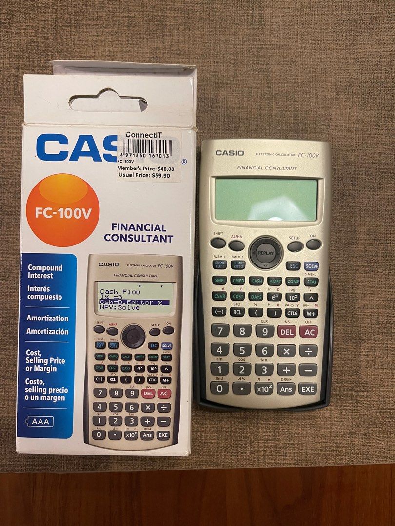 Casio Financial Calculator, Computers & Tech, Office & Business ...