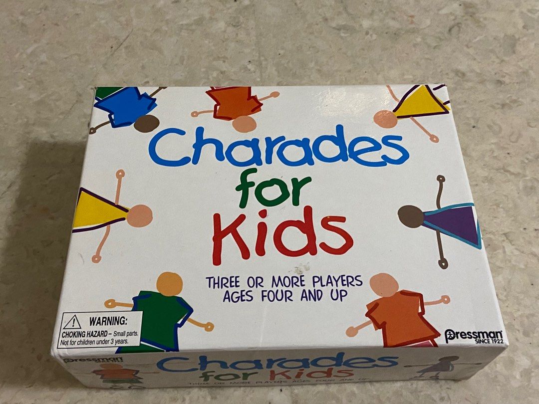 Charades for kids with flash cards and sand clock, Hobbies & Toys, Toys ...