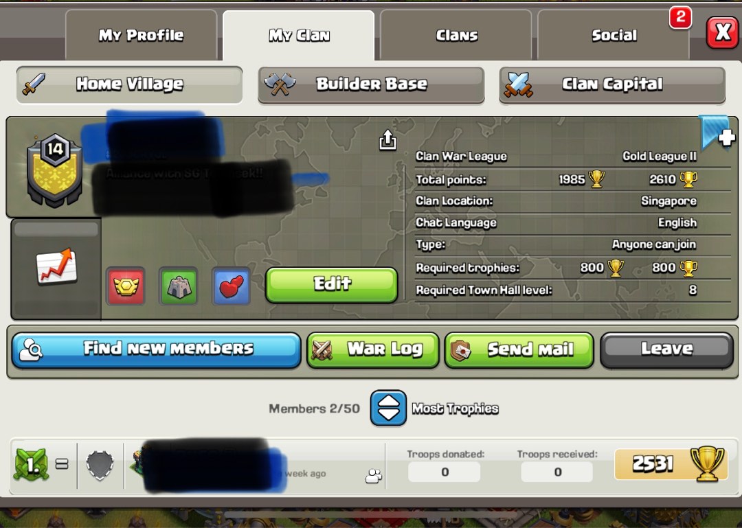 COC good level clan, Video Gaming, Video Games, Others on Carousell
