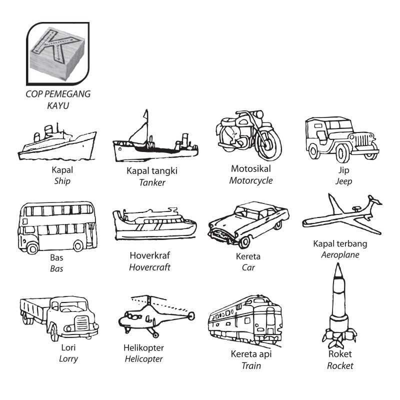 Cop Berjenis-jenis Kenderaan, Hobbies & Toys, Stationery & Craft ...