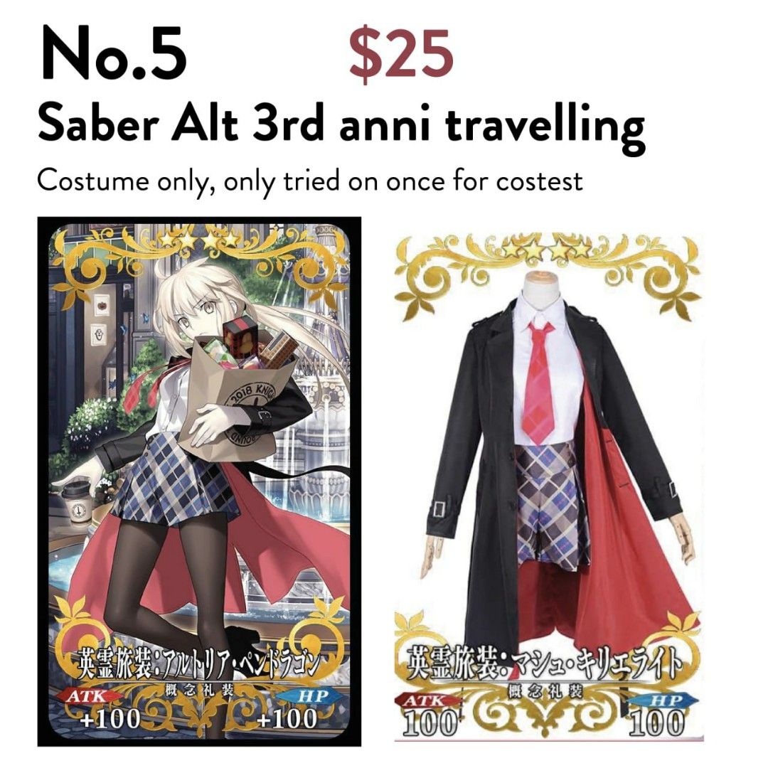 COSPLAY CLEARANCE FGO, ARKNIGHTS, Hobbies & Toys, Memorabilia ...