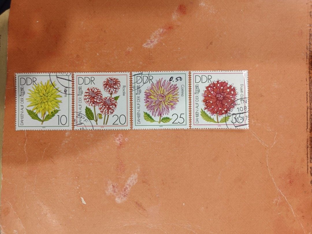 DDR stamps Flowers, Hobbies & Toys, Memorabilia & Collectibles, Stamps ...