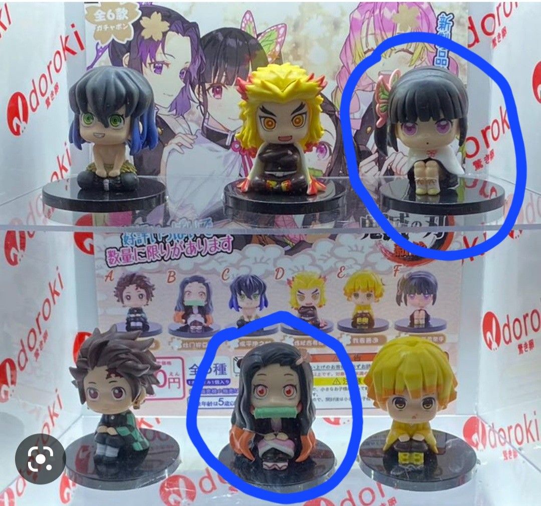 Demon Slayer Odoroki Gashapon Figurines [Tanjiro & Zenitsu], Hobbies ...