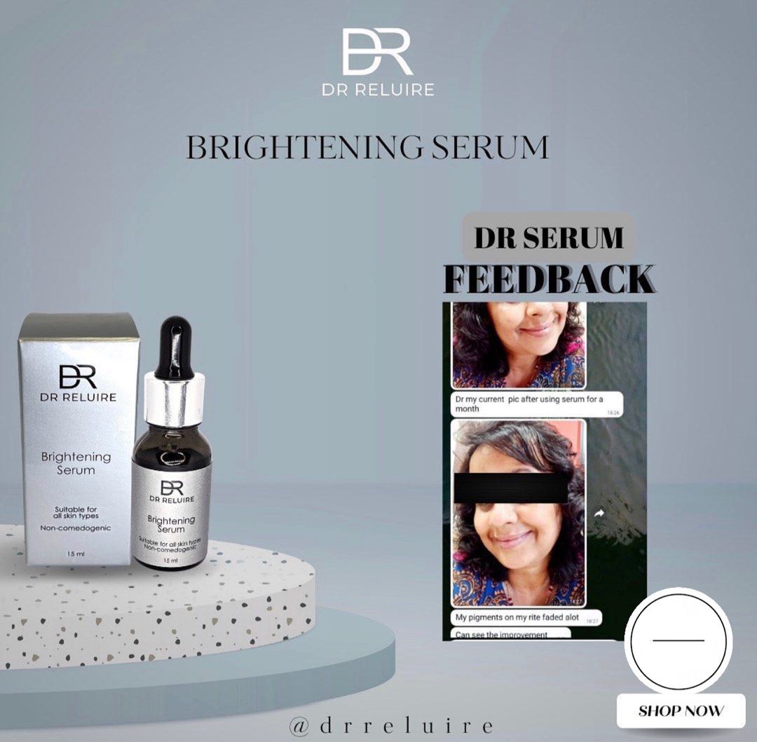 Dr Reluire Brightening Serum, Beauty & Personal Care, Face, Face Care ...