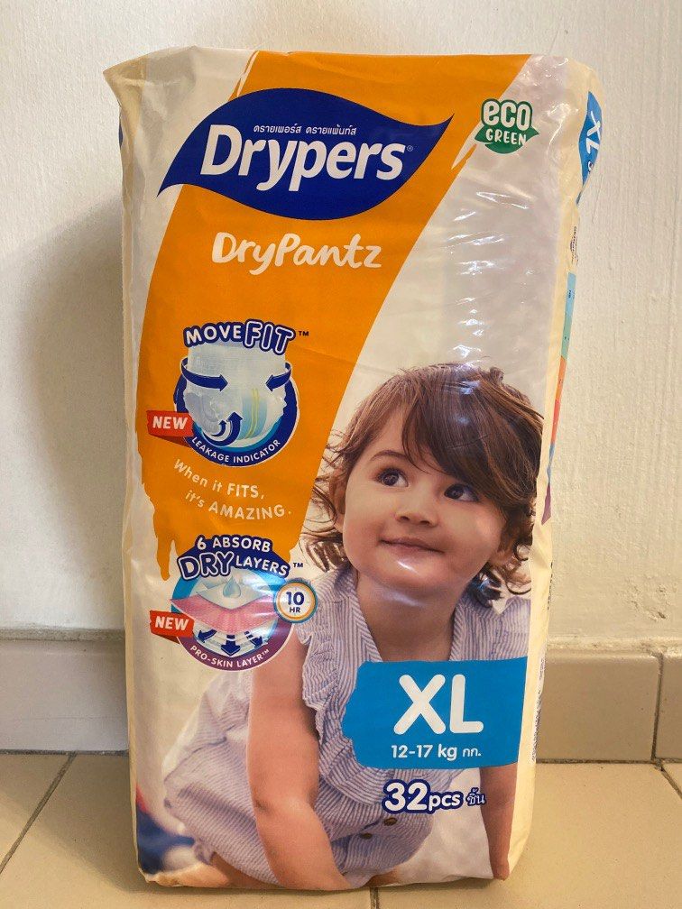 Drypers Drypantz XL, Babies & Kids, Bathing & Changing, Diapers & Baby ...