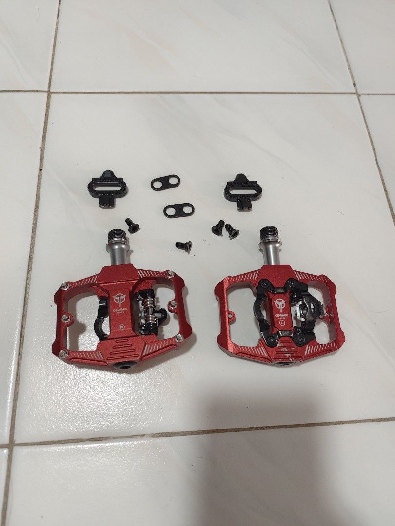 duel usage Pedal with spd clips, Sports Equipment, Bicycles & Parts ...