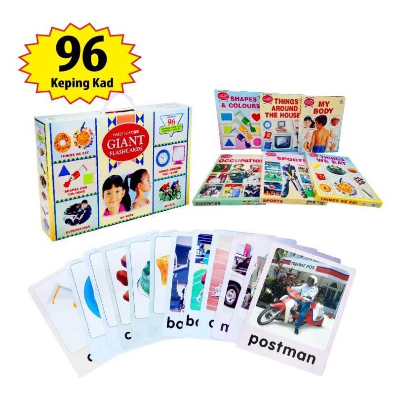 Early Learner Giant Flash Cards (BI), Hobbies & Toys, Stationery ...