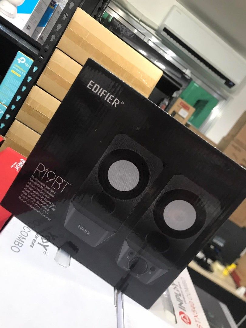 Edifier R19BT 4W Bluetooth USB AUX Desktop Speaker Black, Audio ...