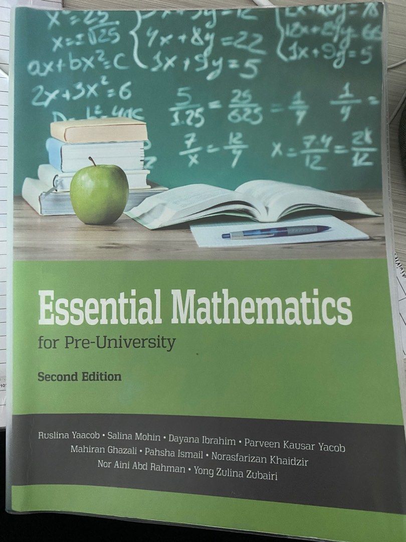 ESSENTIAL MATHEMATICS FOR PRE-UNIVERSITY SECOND EDITION, Hobbies & Toys ...