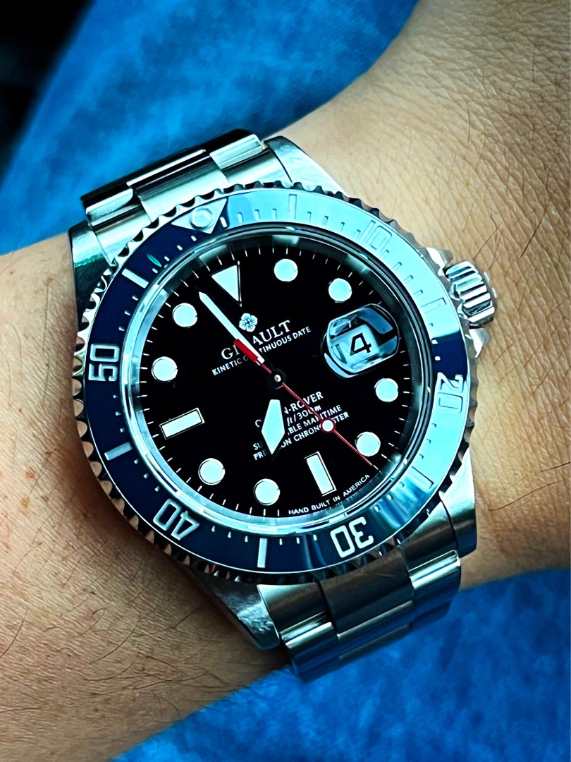 Ginault Ocean Rover II Blue Ceramic watch, Luxury, Watches on Carousell