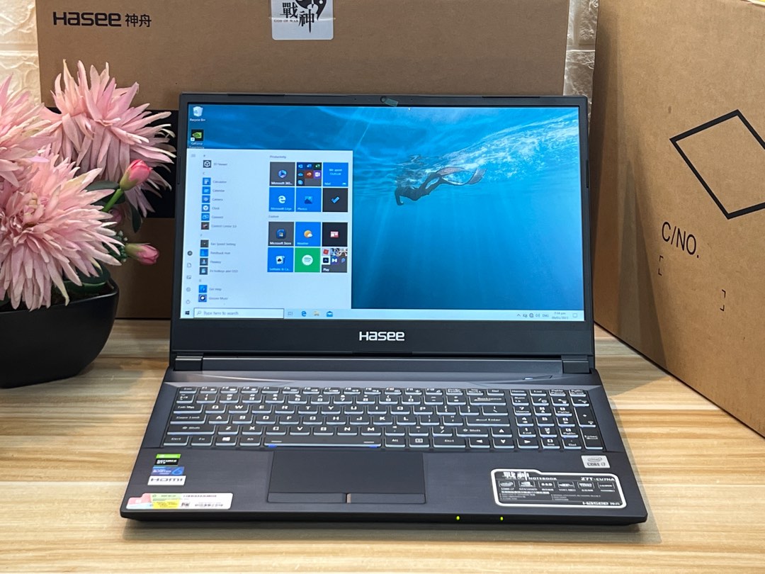 Hasee God Of War Z7T-CU7NA i7-10th Gen 16GB RAM 512GB SSD FULL HD 144Hz 15.6 inch IPS Anti-glare ...